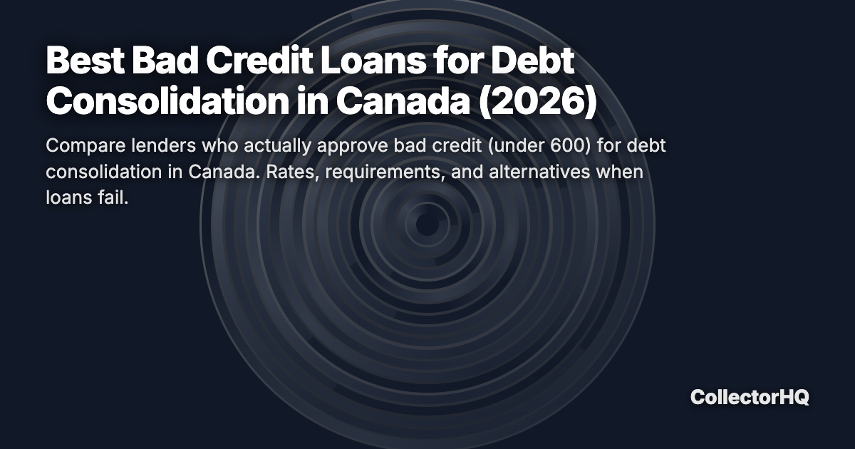 Best Bad Credit Loans for Debt Consolidation in Canada (2026)